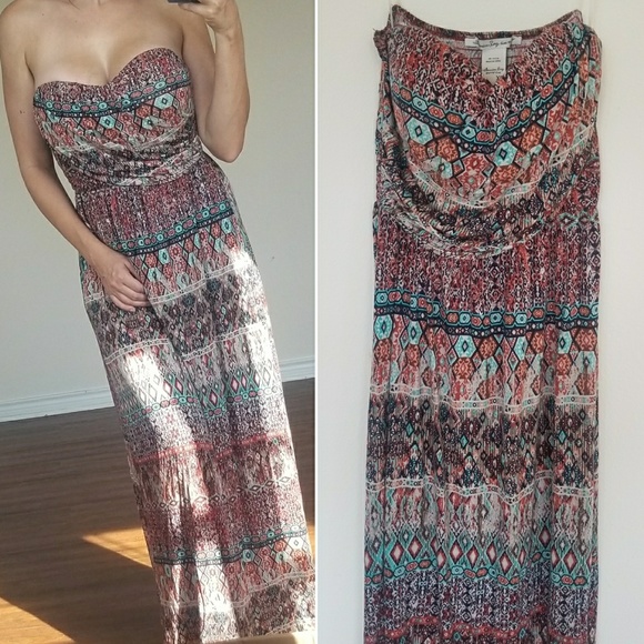 American Rag | Dresses | American Rag Cie Strapless Maxi Boho Dress ...